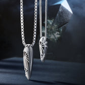 Obsidian Silver Time Capsule Pendant Necklace for Men | AWNL Stockholm