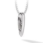 Obsidian Silver Time Capsule Pendant Necklace for Men | AWNL Stockholm